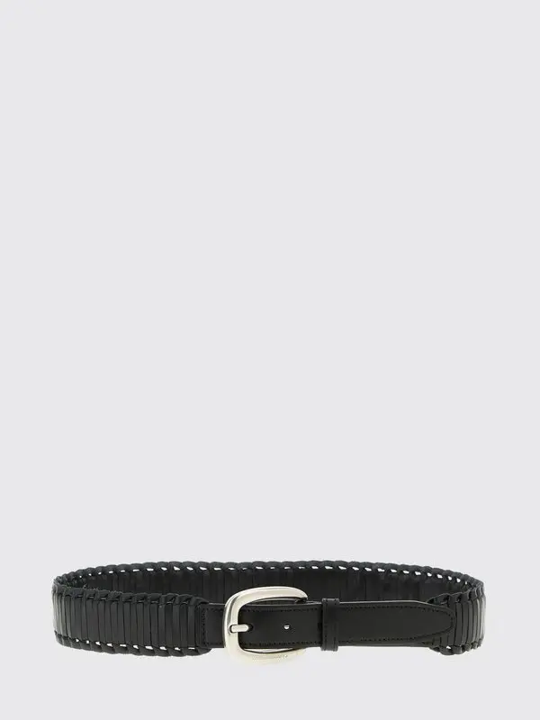 GOLDEN GOOSE Braided Leather Belt - Black