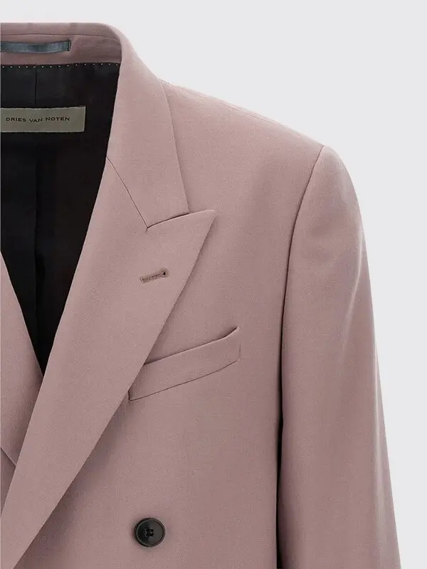 Dries Van Noten Double Breasted Blazer - Violet