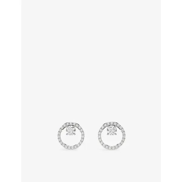 SWAROVSKI Constella Rhodium-plated And Zirconia Stud Earrings - Silver