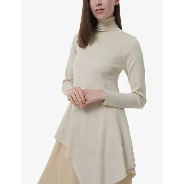 LEEM High-neck Knitted Tunic