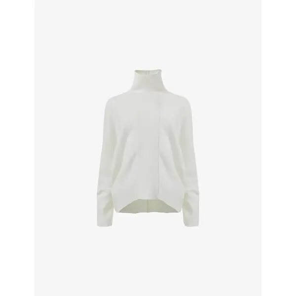 LEEM Ribbed High-neck Knitted Jumper