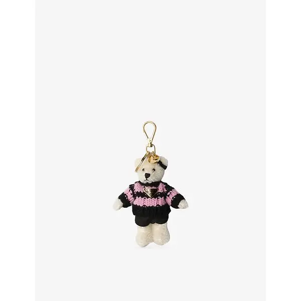 Prada Teddy Keychain Charm - Pink
