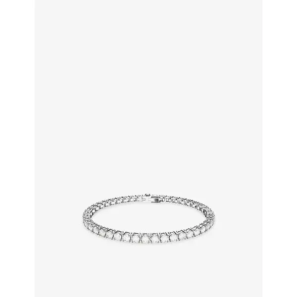 SWAROVSKI Matrix Rhodium-plated And Zirconia Bracelet - Silver