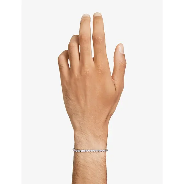 SWAROVSKI Matrix Rhodium-plated And Zirconia Bracelet - Silver