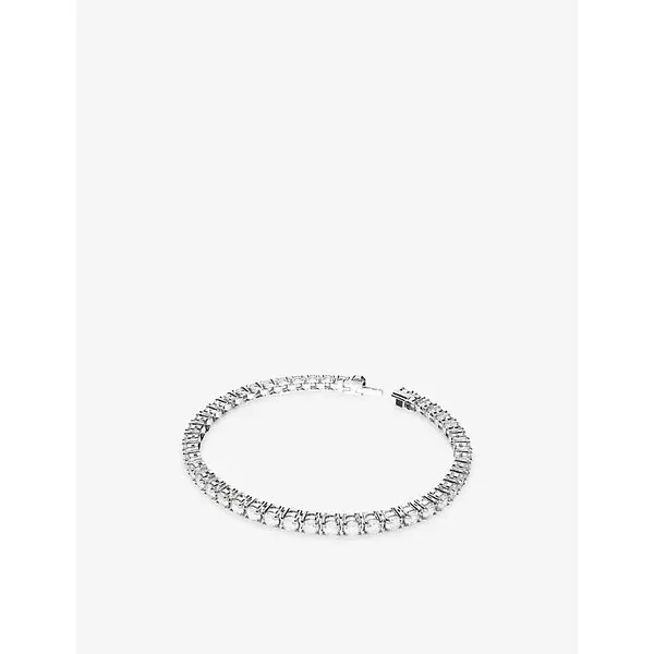SWAROVSKI Matrix Rhodium-plated And Zirconia Bracelet - Silver