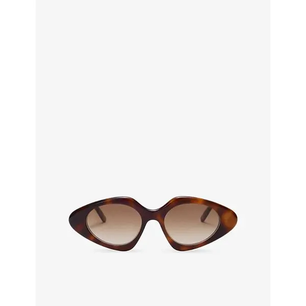 Loewe Triangle Slim Acetate Sunglasses - Havana