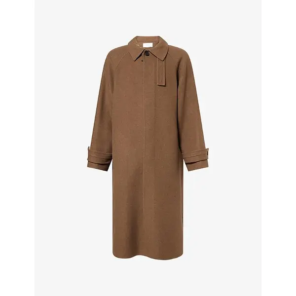 THE ROW Kenet Classic-collar Cashmere-wool Blend Coat