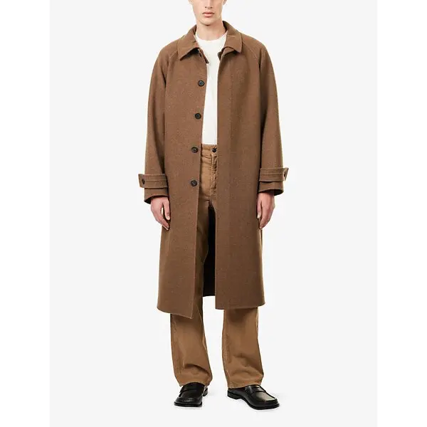 THE ROW Kenet Classic-collar Cashmere-wool Blend Coat