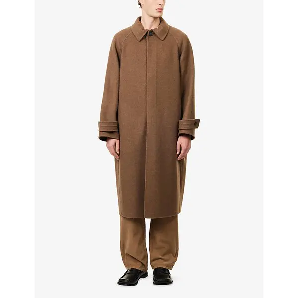THE ROW Kenet Classic-collar Cashmere-wool Blend Coat