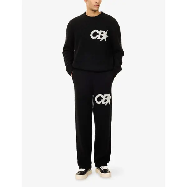 COLE BUXTON Star Logo Wool-blend Knitted Jogger