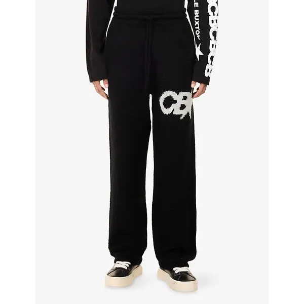 COLE BUXTON Star Logo Wool-blend Knitted Jogger
