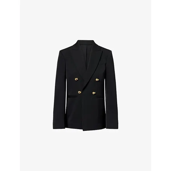 Bottega Veneta Knot Peak-lapels Wool Jacket