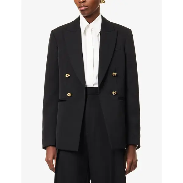 Bottega Veneta Knot Peak-lapels Wool Jacket