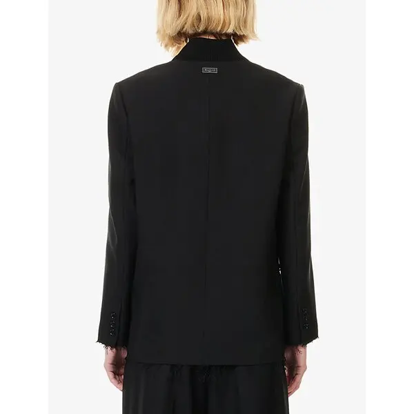 TEAM WANG DESIGN Acceptance Raw-trim Woven Jacket