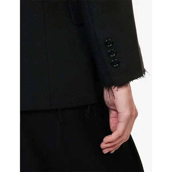 TEAM WANG DESIGN Acceptance Raw-trim Woven Jacket