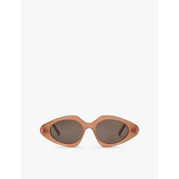 Loewe Triangle Slim Sunglasses - Milky Caramel