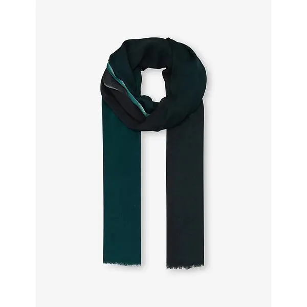 LEEM Ombre Print Modal Scarf - Green