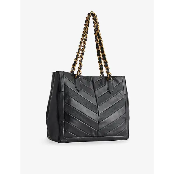 Valentino Garavani Laseine Leather Tote Bag - Nero
