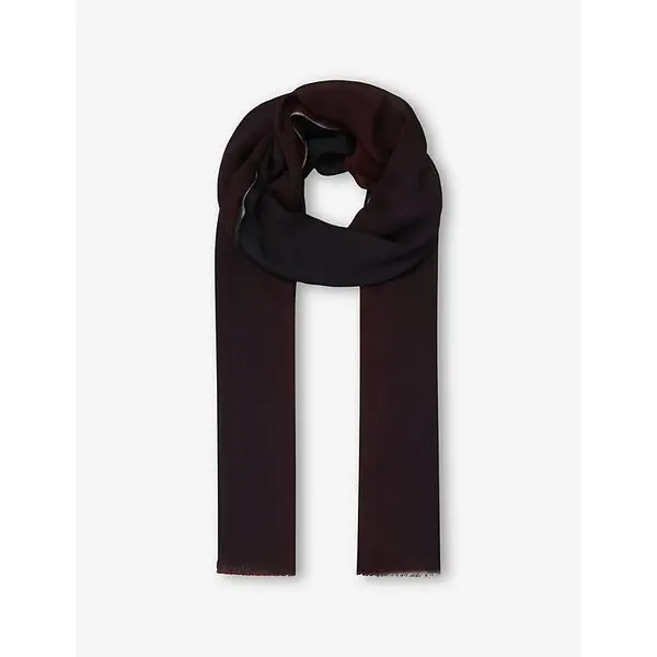 LEEM Ombre Print Modal Scarf - Red