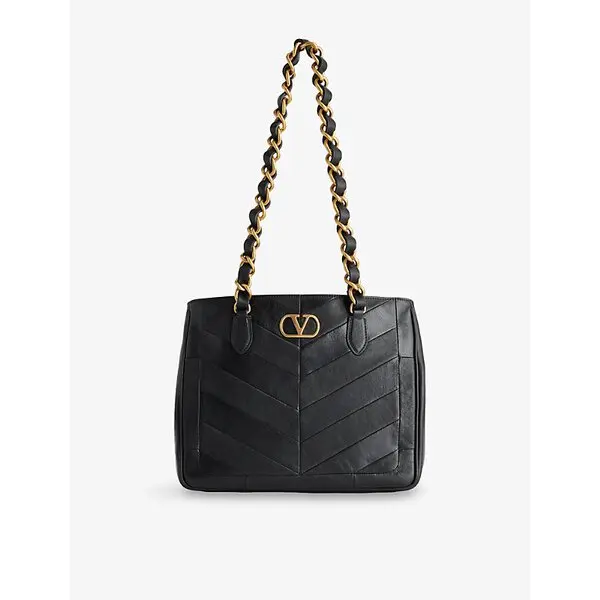 Valentino Garavani Laseine Leather Tote Bag