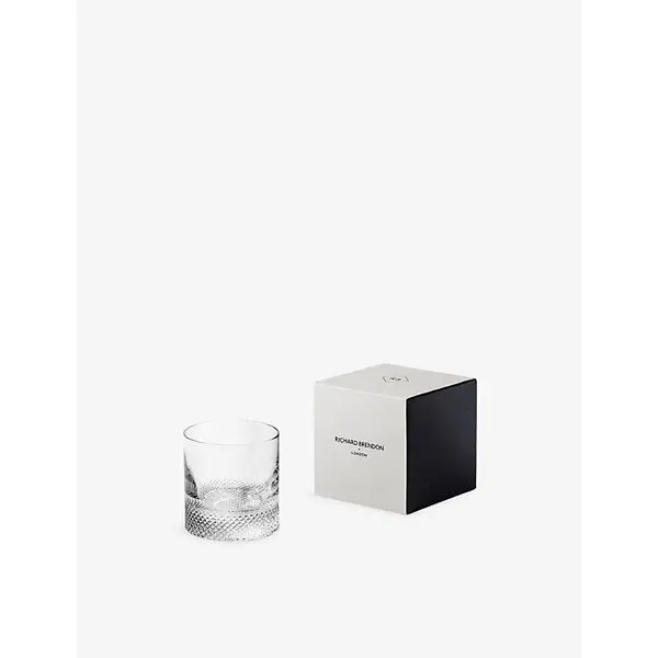 RICHARD BRENDON Diamond Single Old Fashioned Crystal Glass Tumbler