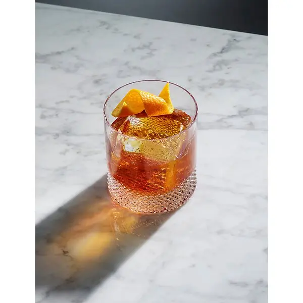 RICHARD BRENDON Diamond Single Old Fashioned Crystal Glass Tumbler