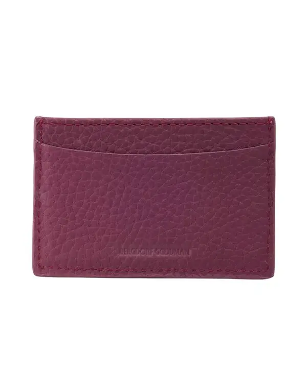 GRAPHIC IMAGE Slim Leather Card Case - Wine