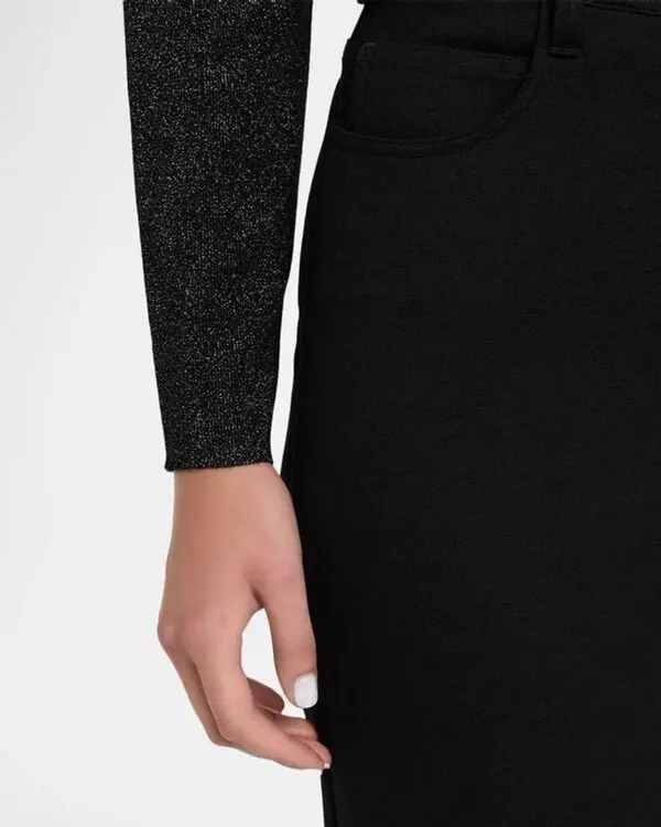 Eileen Fisher Doubleknit Skinny Jeans - Black