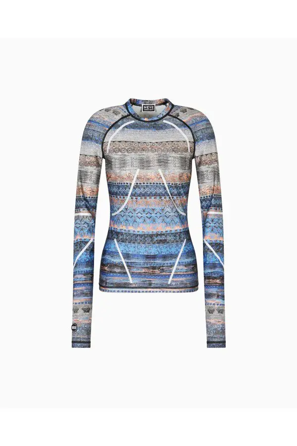 Giorgio Armani Neve Printed Jersey Crew-neck Jumper