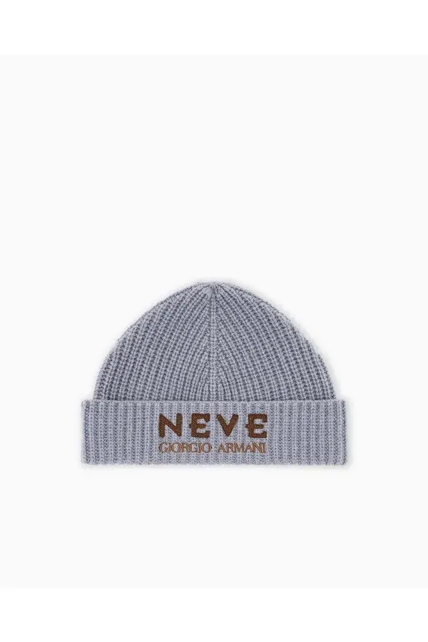 Giorgio Armani Neve Cashmere Beanie - Grey