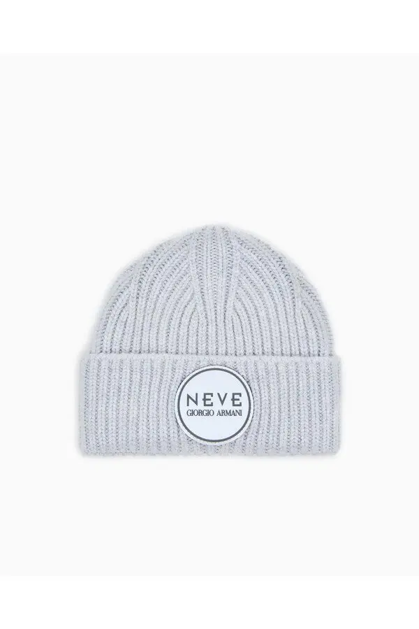 Giorgio Armani Neve Cashmere Beanie - Grey