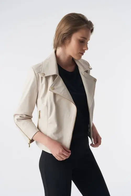 FURNIQ UK Cordelia Leather Jacket