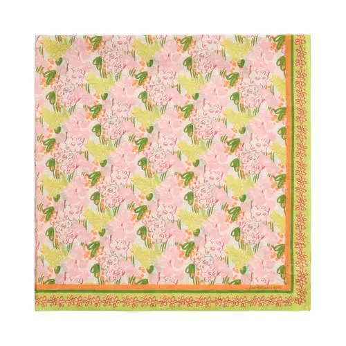 LOST PATTERN Le Jardin" Beach Sarong Wrap - Pastel Blush