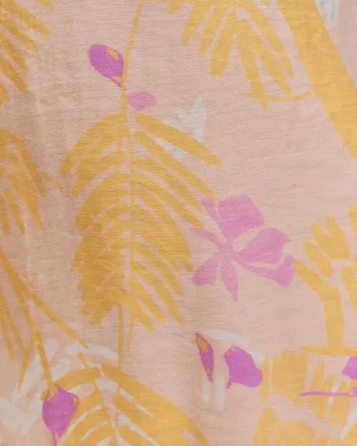 LOST PATTERN Coco Dream" Beach Sarong Wrap - Pink& Yellow