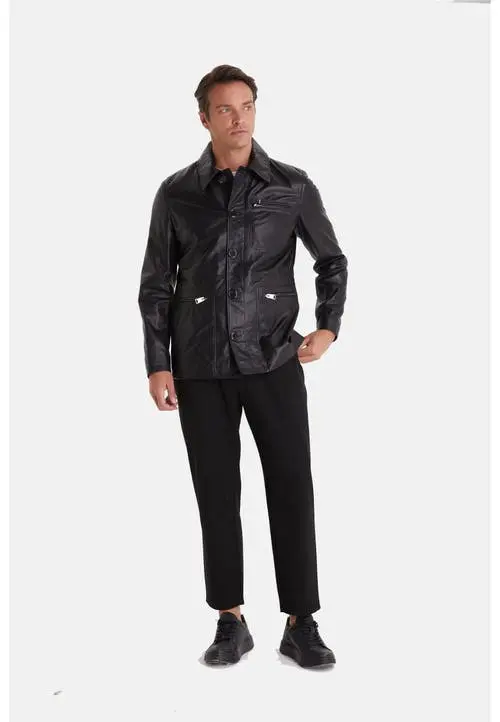 FURNIQ UK Patterned Leather Jacket