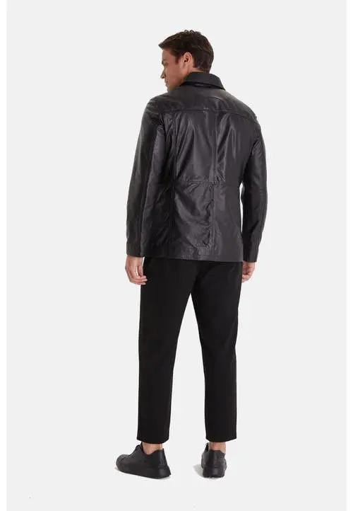 FURNIQ UK Patterned Leather Jacket