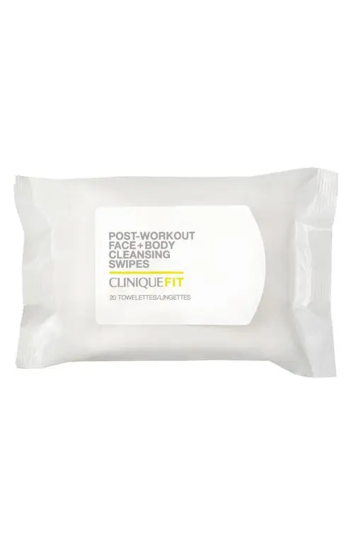 CLINIQUE Fit Post-workout Face + Body Cleansing Swipes - No Color