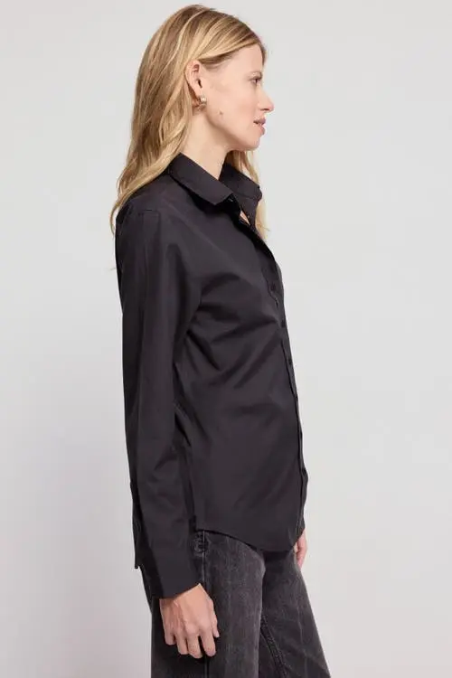 The Shirt By Rochelle Behrens The Jet Set Icon Shirt - Black/black