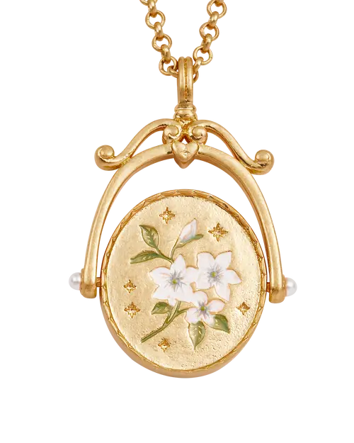 FABLE ENGLAND J Initial Spinner Chain Necklace