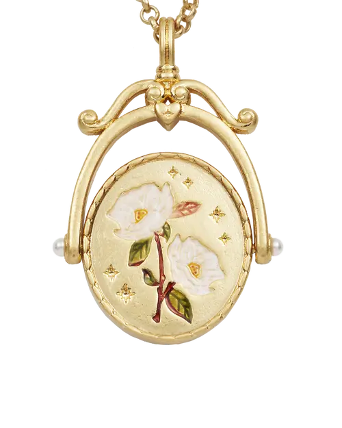 FABLE ENGLAND Magnolia Spinner Chain Necklace
