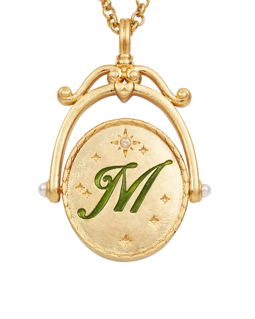 FABLE ENGLAND Magnolia Spinner Chain Necklace