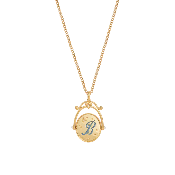 FABLE ENGLAND Bluebell Spinner Chain Necklace - Gold