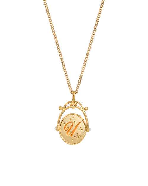 FABLE ENGLAND Ursinia Spinner Chain Necklace - Gold