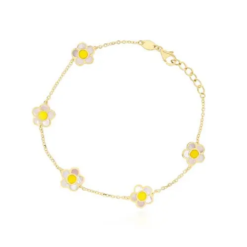 THE LOVERY FINE JEWELRY Daisy Fine Bracelet - Mother Of Pearl