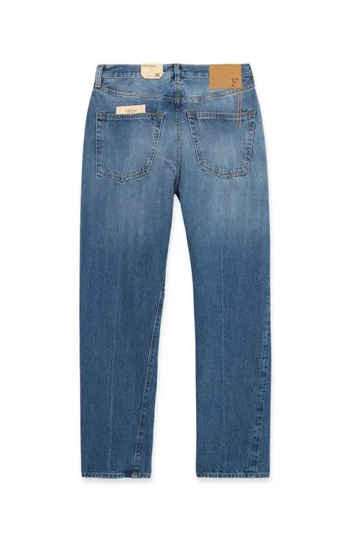 FORTELA 912 Johnd Japan Selvedge 5-pocket Regular Fit Stone Wash Denim - Blue