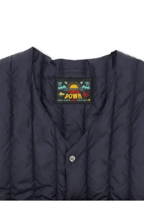 FORTELA Birdie Quilted Nylon Vest - Dark Blue