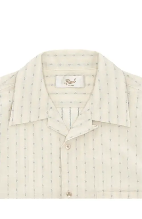 FORTELA Prequel Short Sleeve Cotton Shirt - Blue
