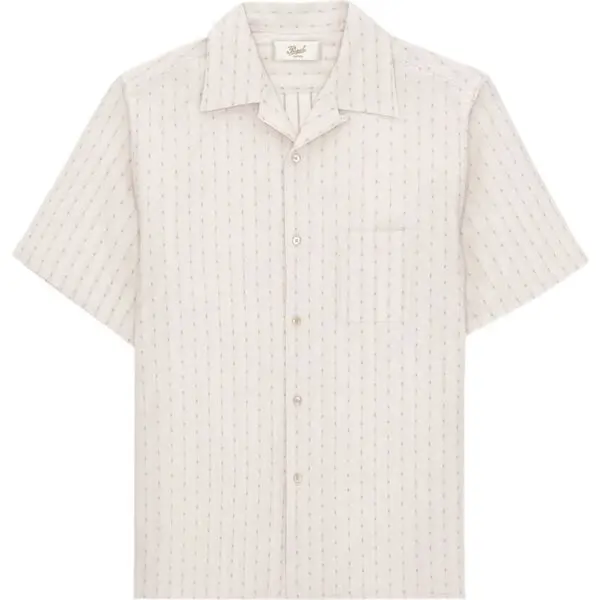FORTELA Prequel Short Sleeve Cotton Shirt - Brown
