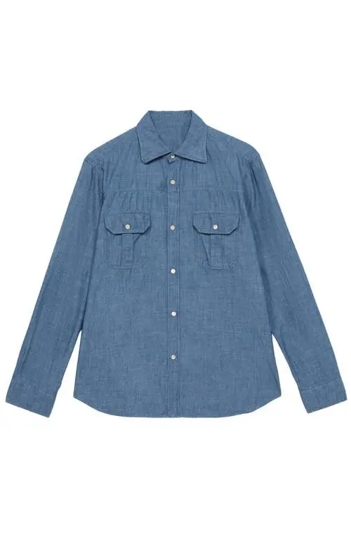 FORTELA Amleto Denim Shirt With Patch Pockets