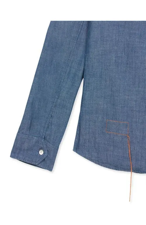 FORTELA Amleto Denim Shirt With Patch Pockets
